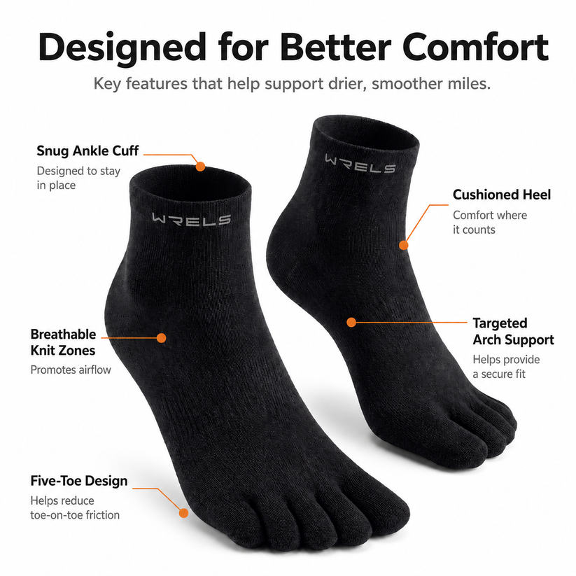 Coolmax Performance Toe Socks – MileTheory